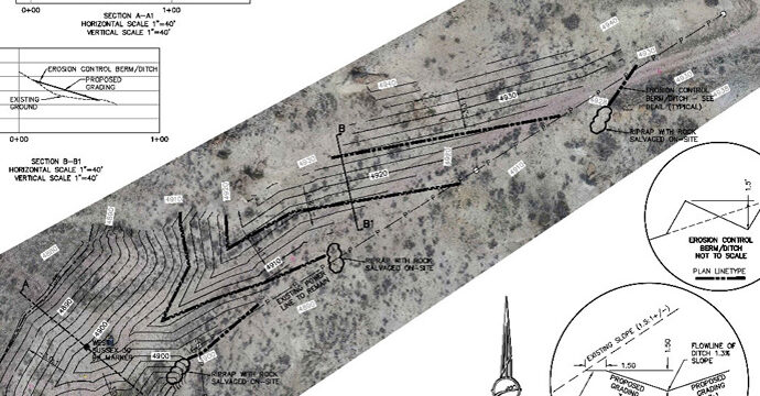 Topographic Aerial Survey for Oil Well Location Reclamation - WLC
